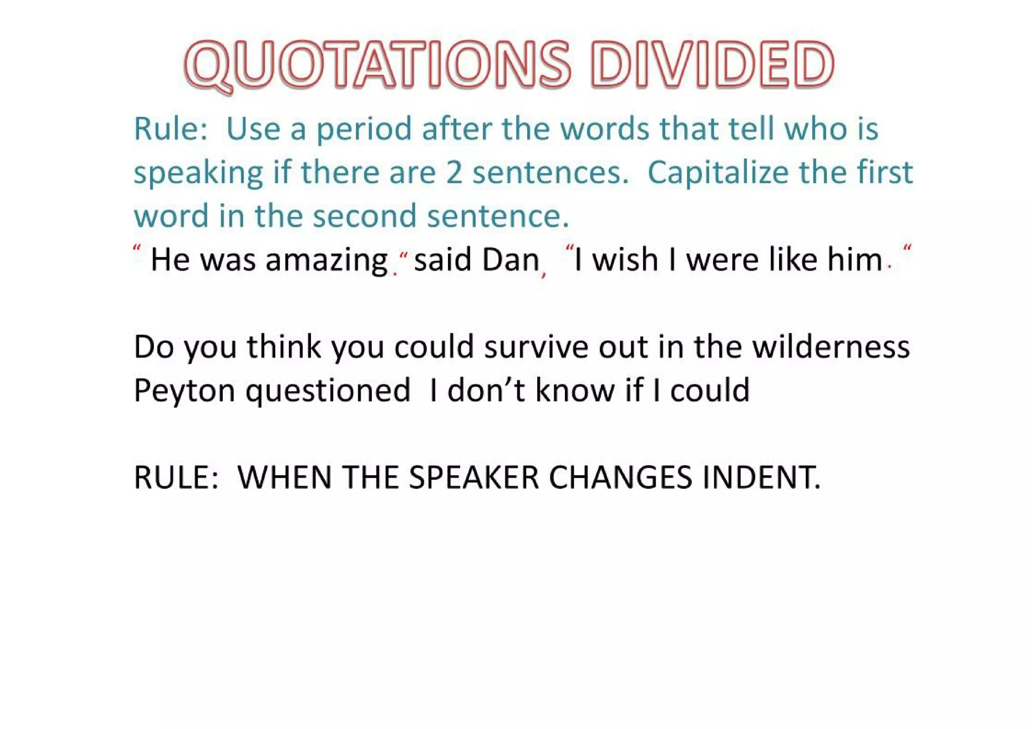 WRITING QUOTATIONS | PPT