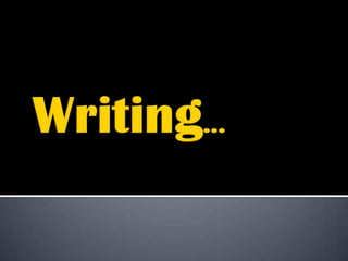 Be Inspired To Write | PPT