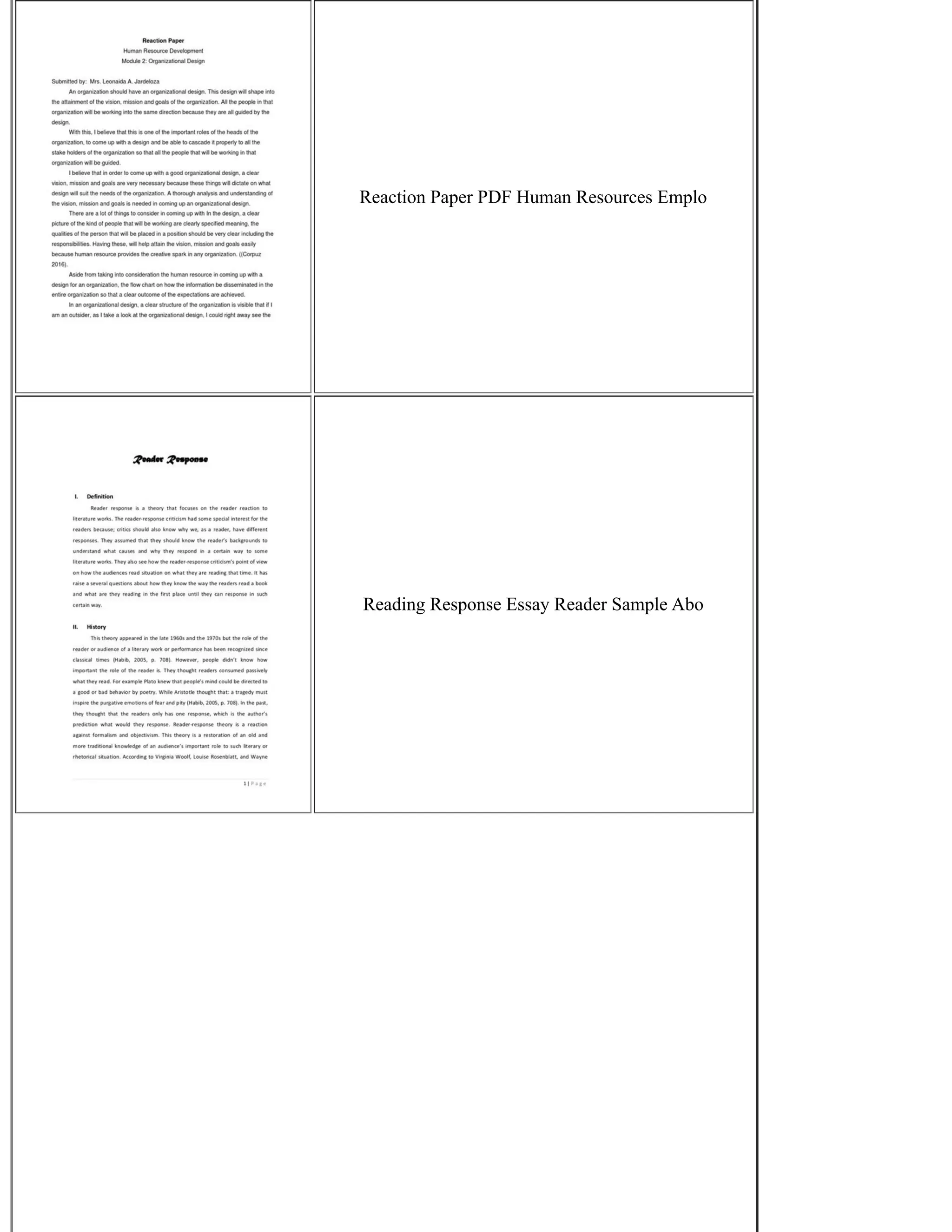 Writing Reaction Papers | PDF