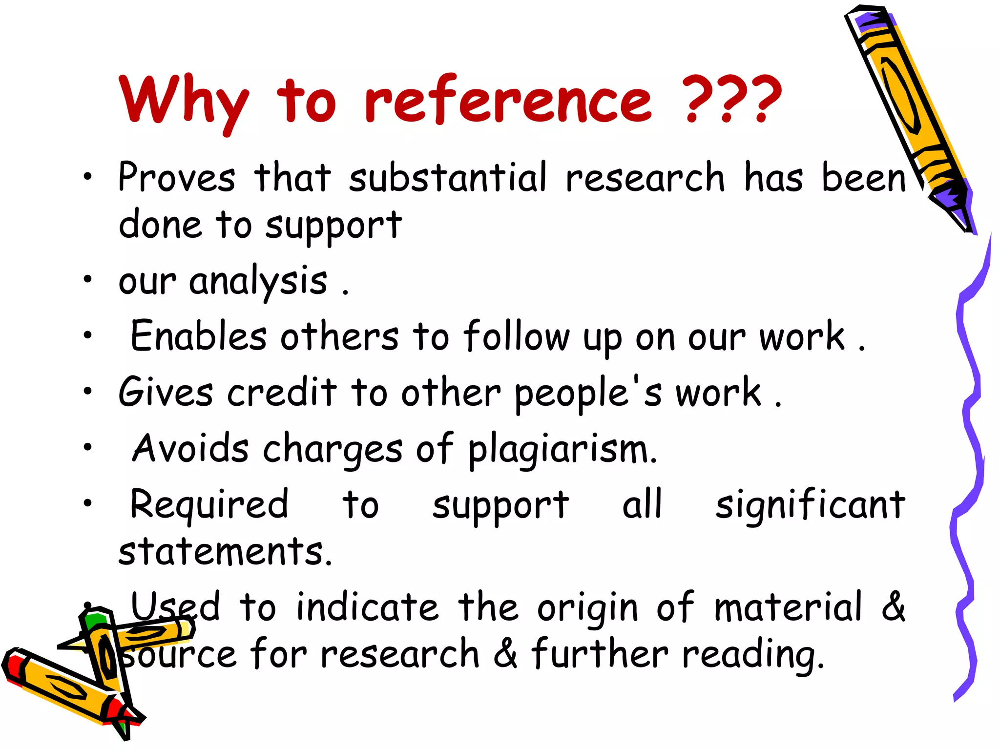WRITING RESEARCH REFERENCE STYLE | PPTX