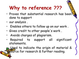 WRITING RESEARCH REFERENCE STYLE | PPTX