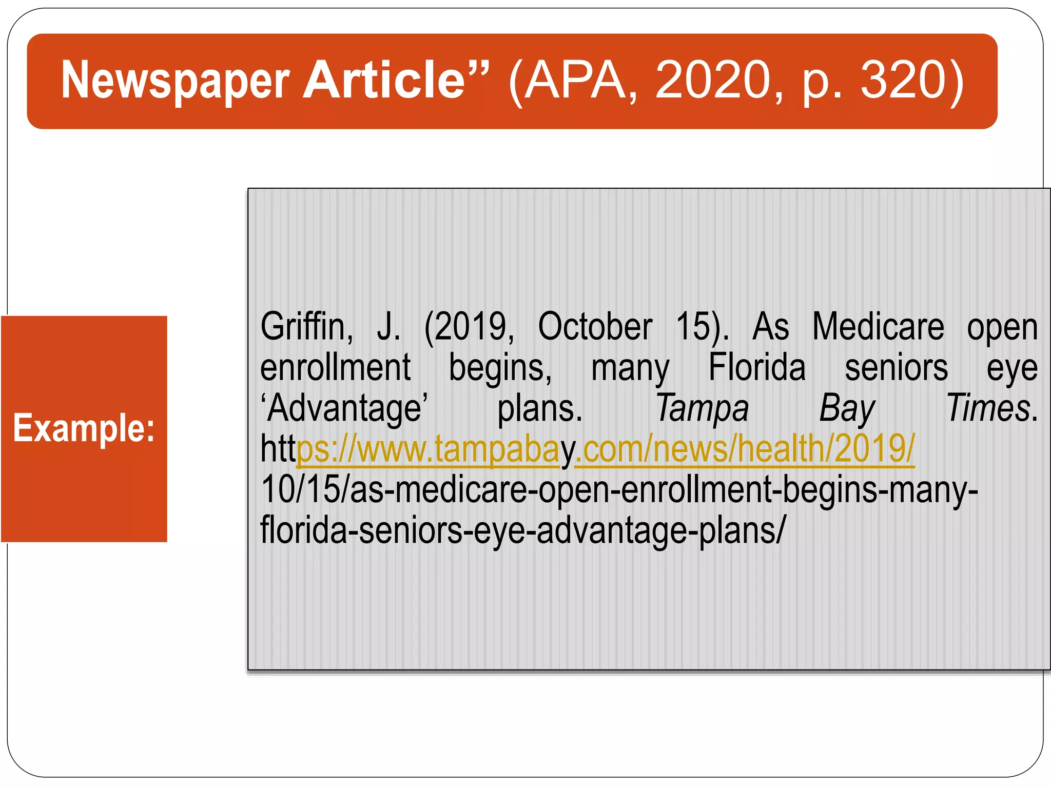 Writing References in APA Style(7th edition) | PPTX