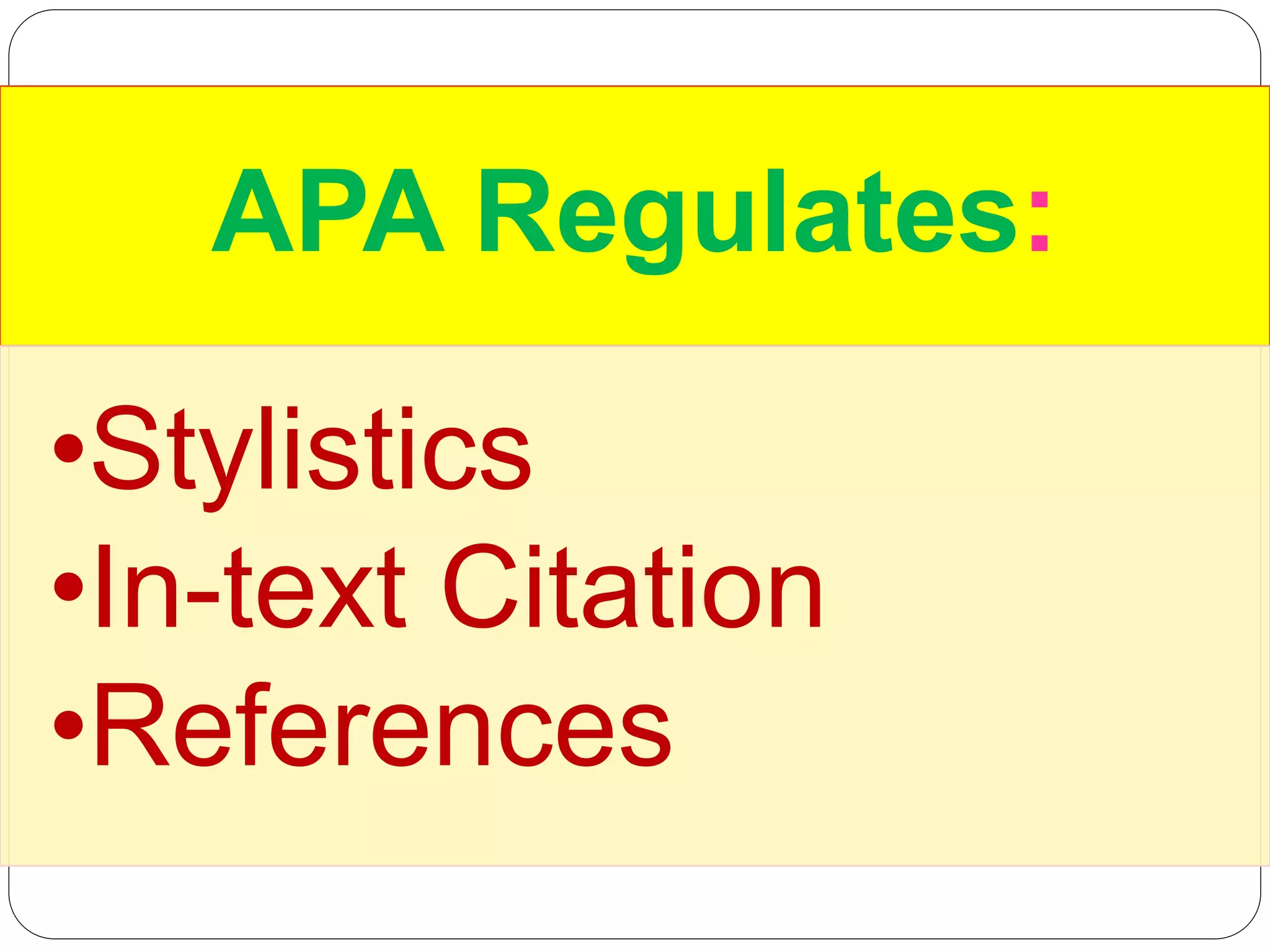 Writing References in APA Style(7th edition) | PPTX