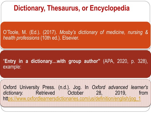 Writing References in APA Style(7th edition) | PPTX