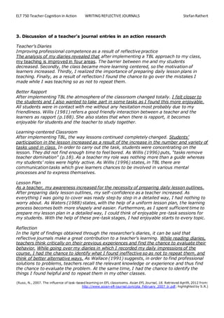 Writing reflective journals handouts | DOCX | Educational Assessment ...