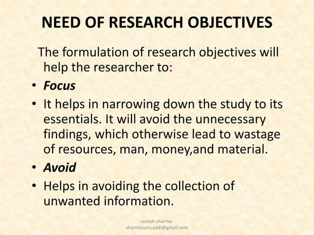 Writing research objectives by suresh aadi8888 | PPT