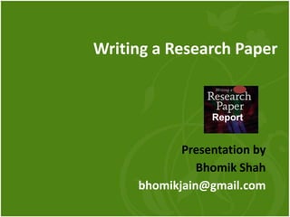 How to write a research paper | PPT