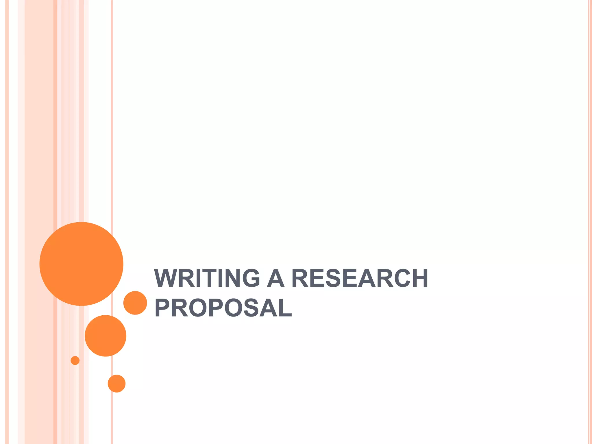 Writing research proposal | PPTX