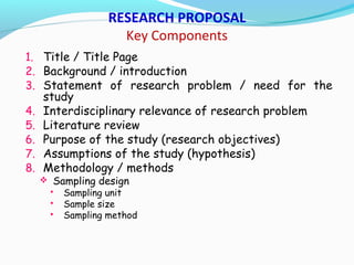 Writing Research Proposal | PPT