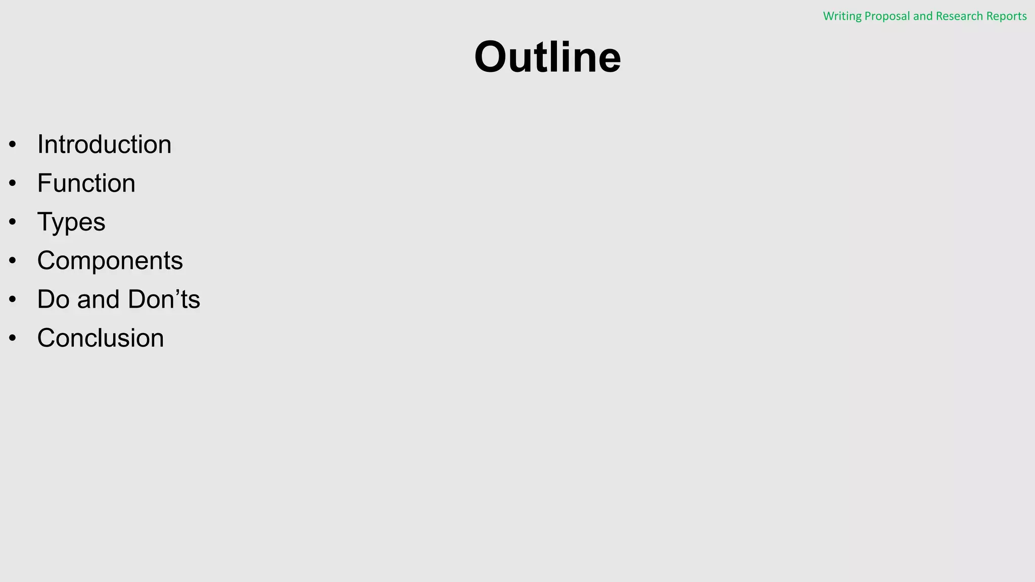 Writing research proposal | PPT