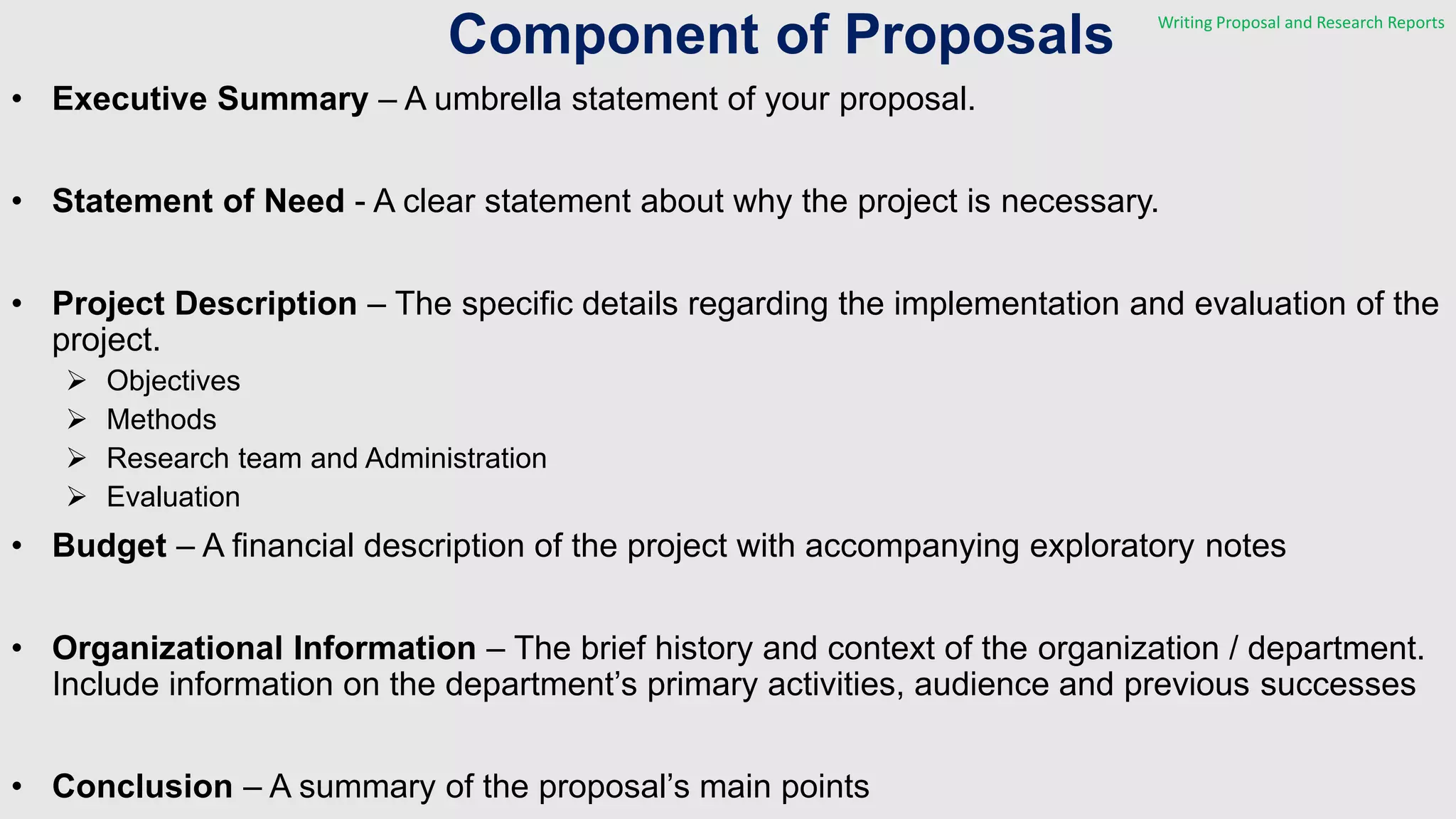 Writing research proposal | PPT | Free Download