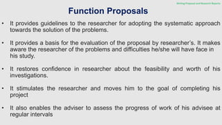 Writing research proposal | PPT