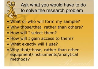 Writing Research Questions | PPT