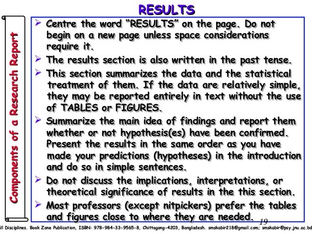 Writing research report