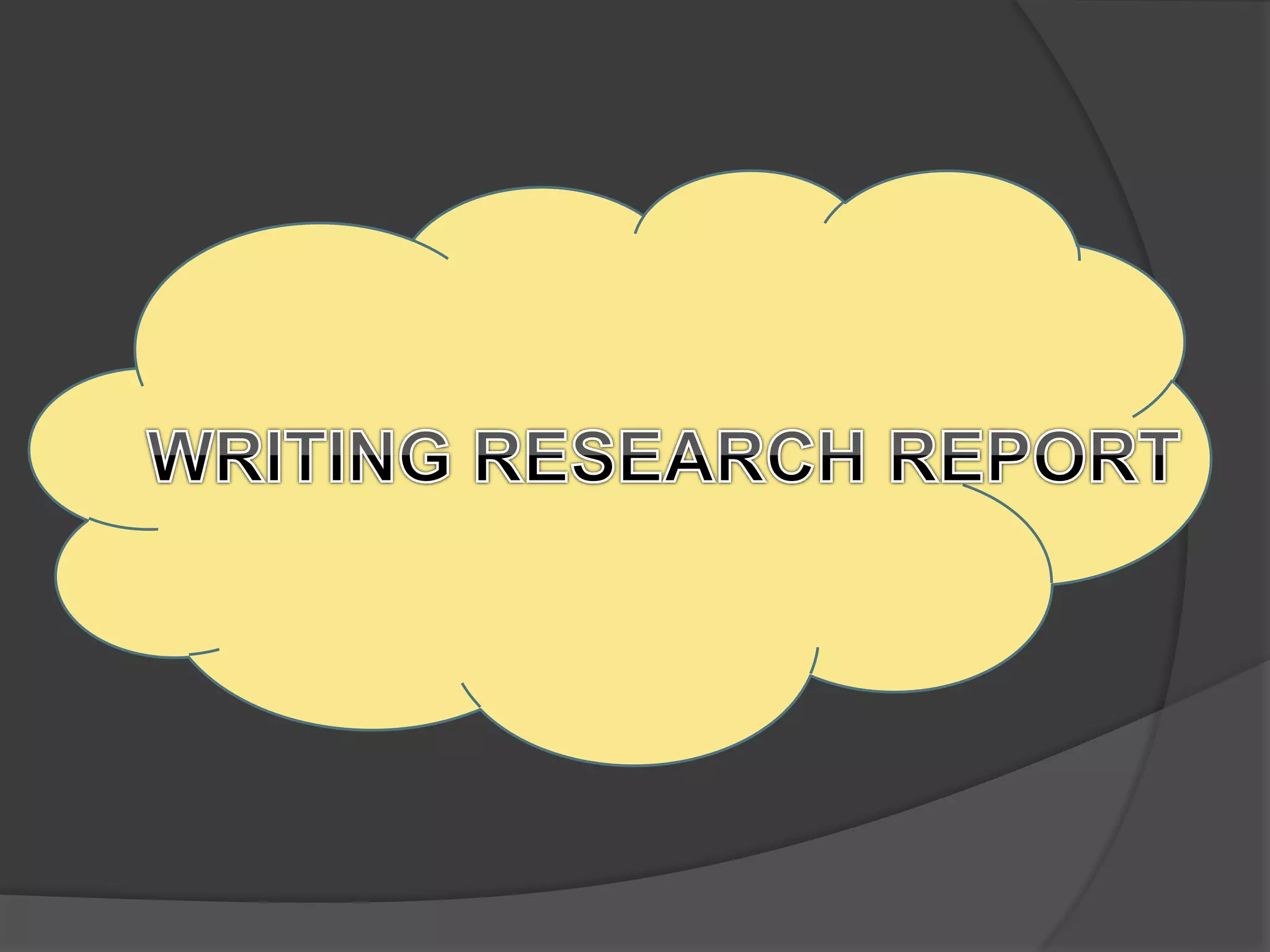 Writing research report | PPTX