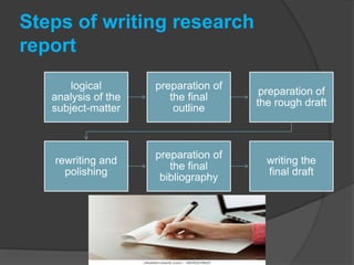Writing research report | PPTX