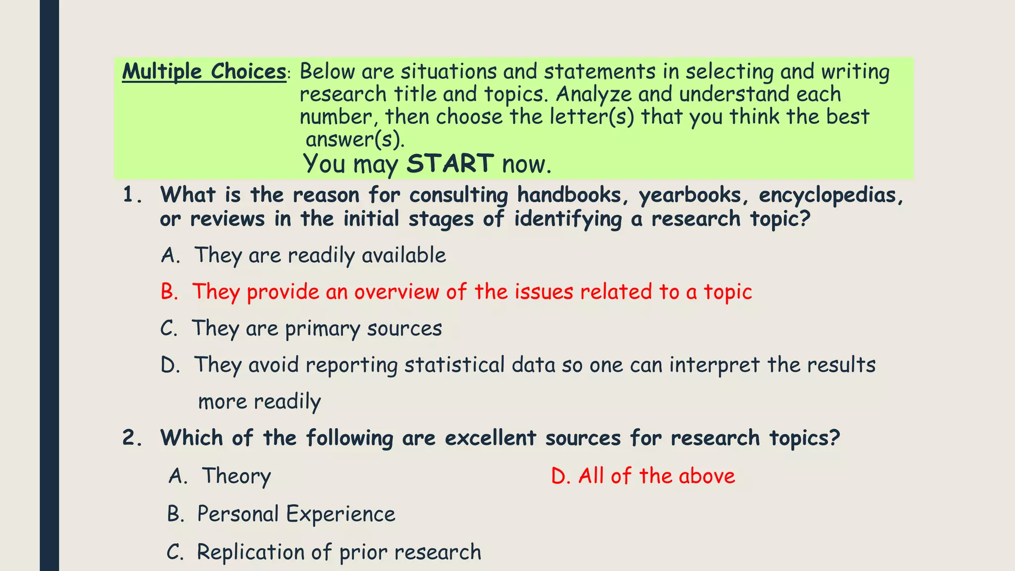 Writing research title | PPTX