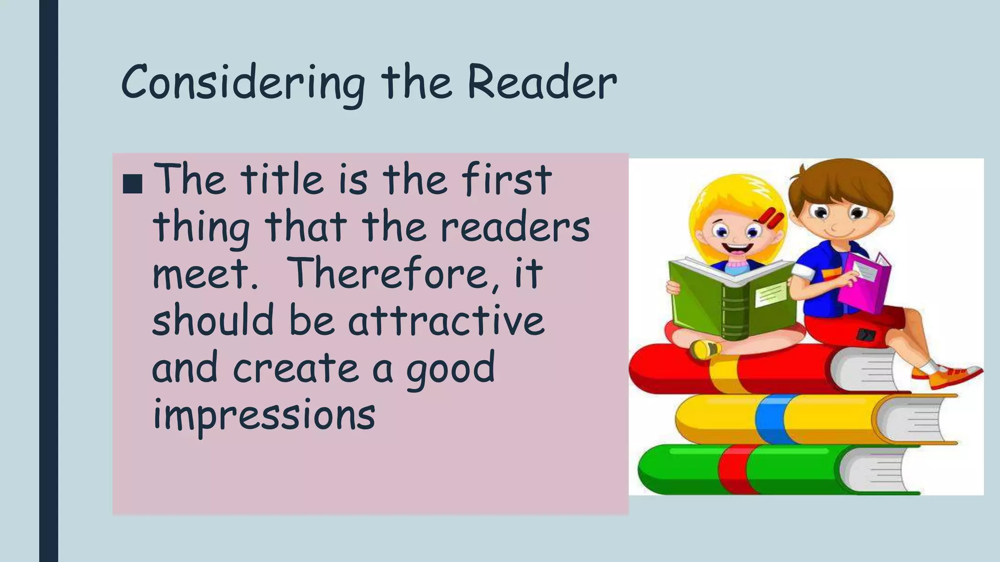 Writing research title | PPTX