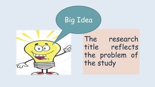 Writing research title | PPTX
