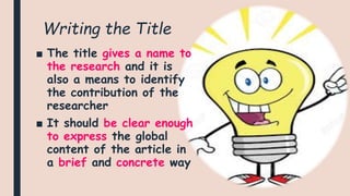 Writing research title | PPTX