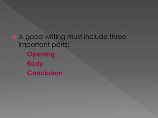 Writing resources | PPTX | Education
