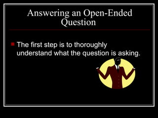 Writing responses to open ended questions | PPT