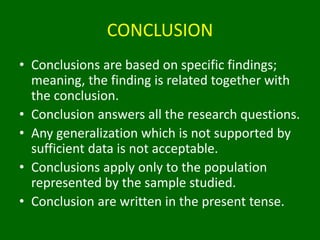 Writing Results and Discussion, Summary and Conclusion.pptx