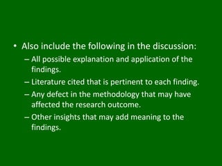Writing Results and Discussion, Summary and Conclusion.pptx