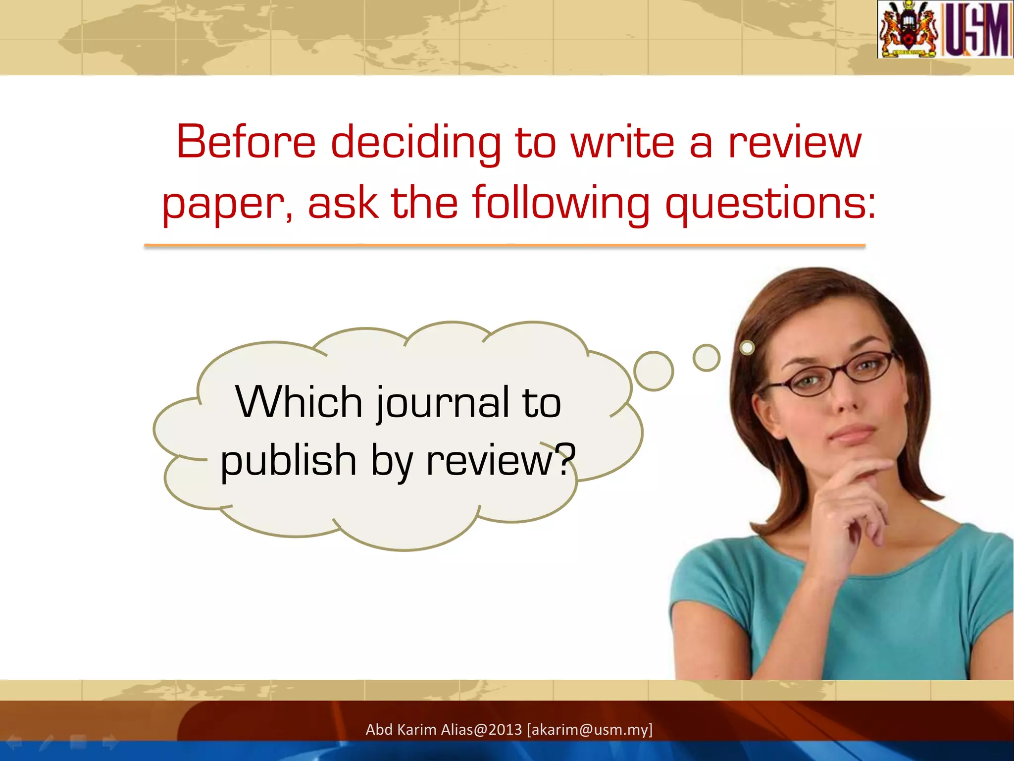 Writing a Review Paper | PDF