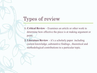 Writing reviews ppt | PPTX