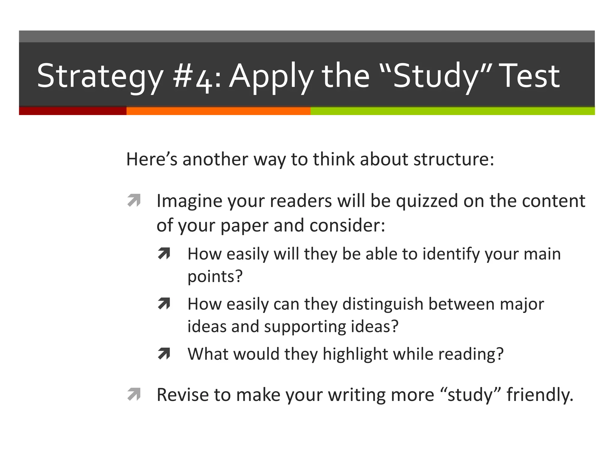 General Tips For Writing Revising V 1 0 Pptx