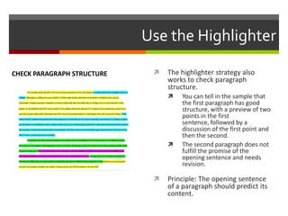 General Tips for Writing & Revising v.1.0 | PPTX