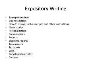 Writing rhetorical modes | PPT