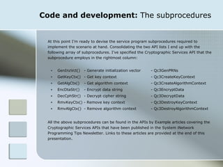Writing RPG Applications Using Cryptographic Services APIs | PPT