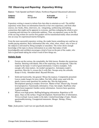 Writing rubrics | PDF