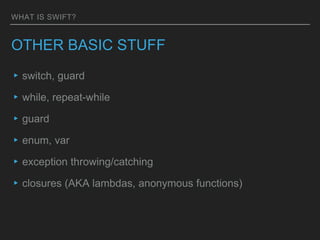 Writing Safer Code With Swift | PPT