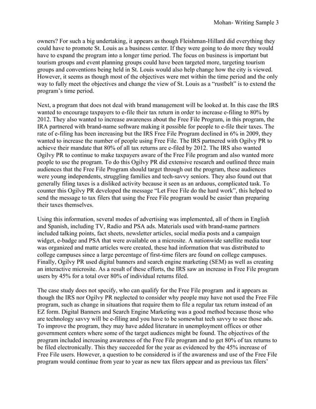 Case Histories in Memo Format | PDF