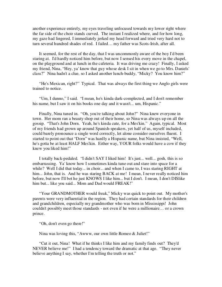 Writing Sample Fiction Writing Sample Fiction
