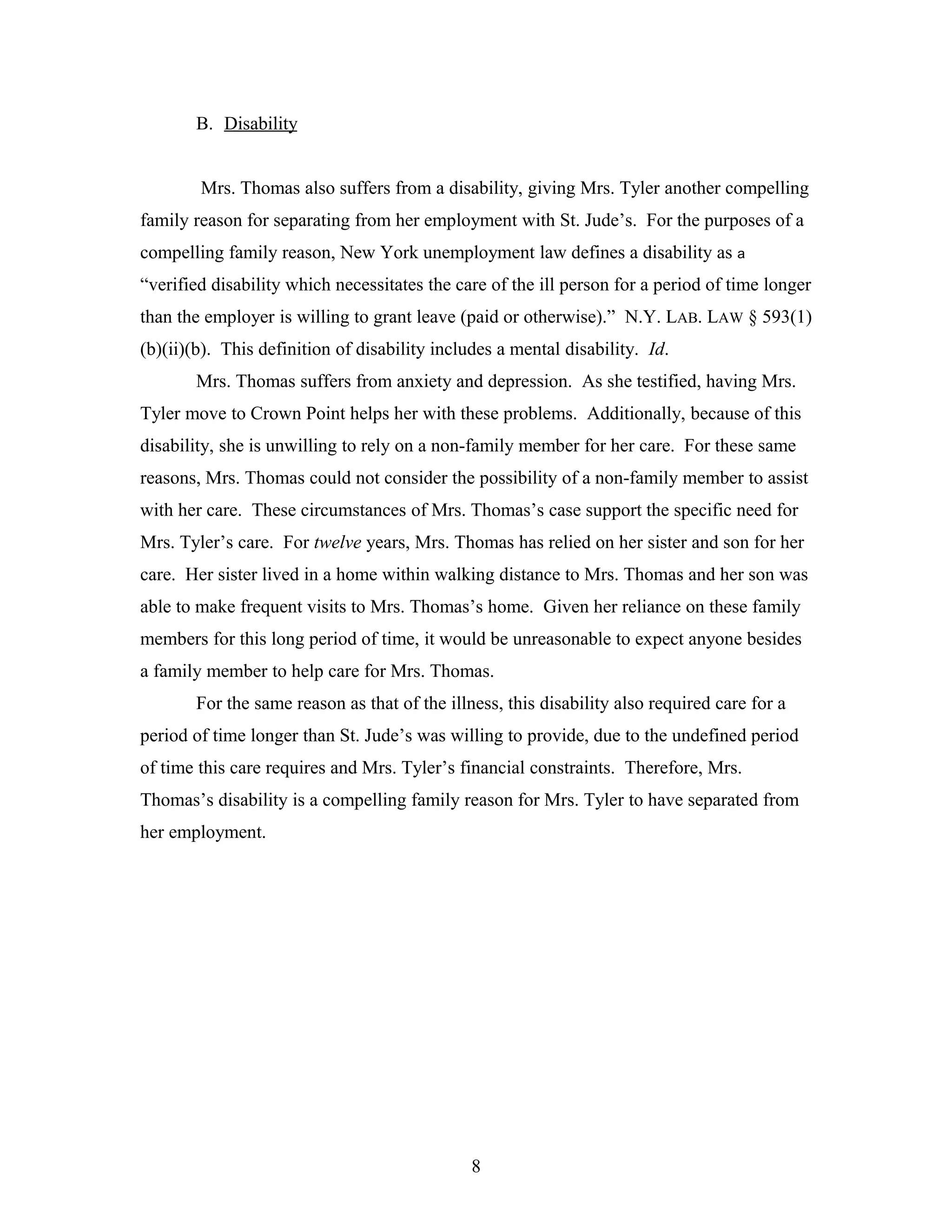 Writing Sample - Pro Bono Case | PDF