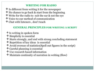 writing script for radio EXRN AGRICULTURE.pptx