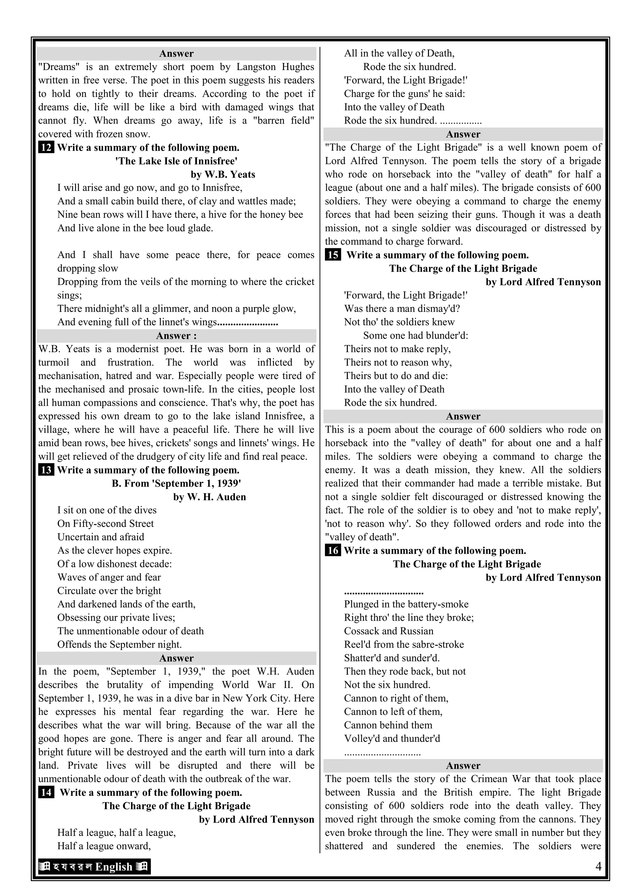 HSC Writing Section by হযবরল English | PDF