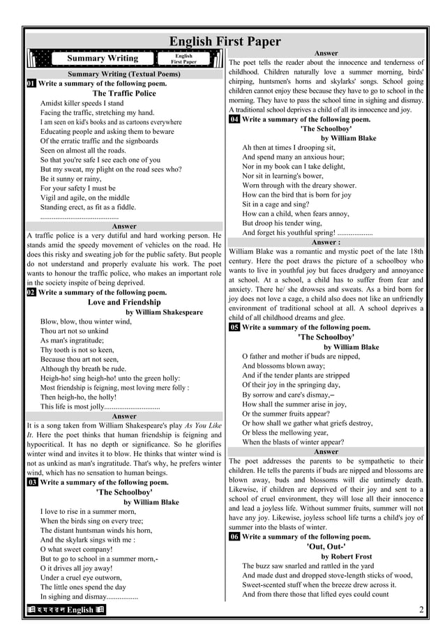 HSC Writing Section by হযবরল English | PDF | Children\'s Health ...