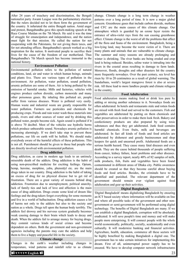 HSC Writing Section by হযবরল English | PDF | Children\'s Health ...