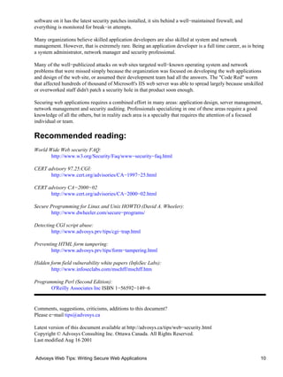 Writing SecureWeb App | PDF | Internet | Computing