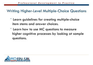 Writing Selected Response Items | PPT