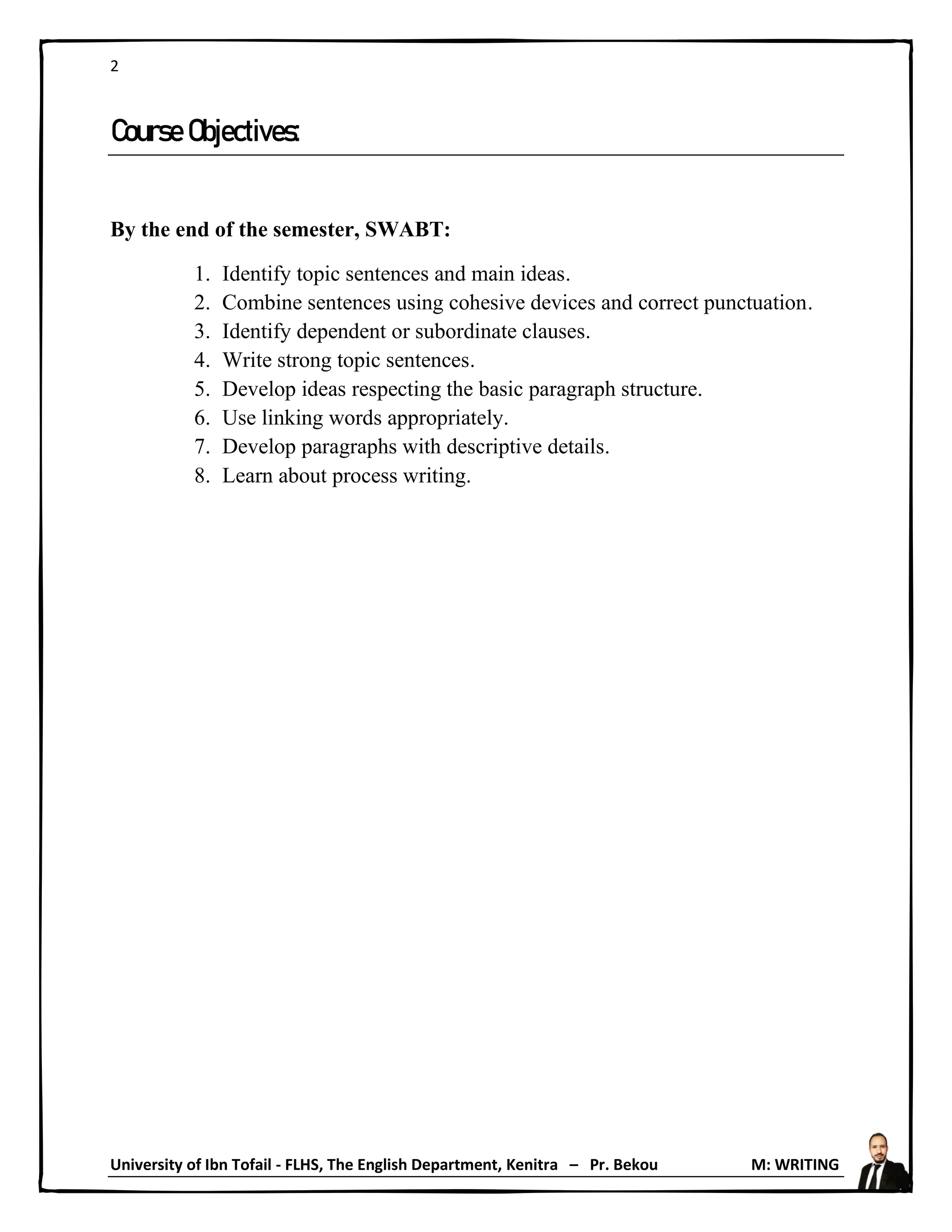 Writing_Semester _1English.pdf__________ | PDF
