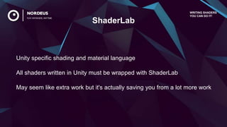 Writing shaders - YOU can do it! | PPTX