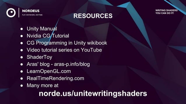 Writing shaders - YOU can do it! | PPTX