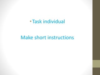 Writing short instructions | PPTX