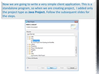 Writing simple web services in java using eclipse editor | PPT